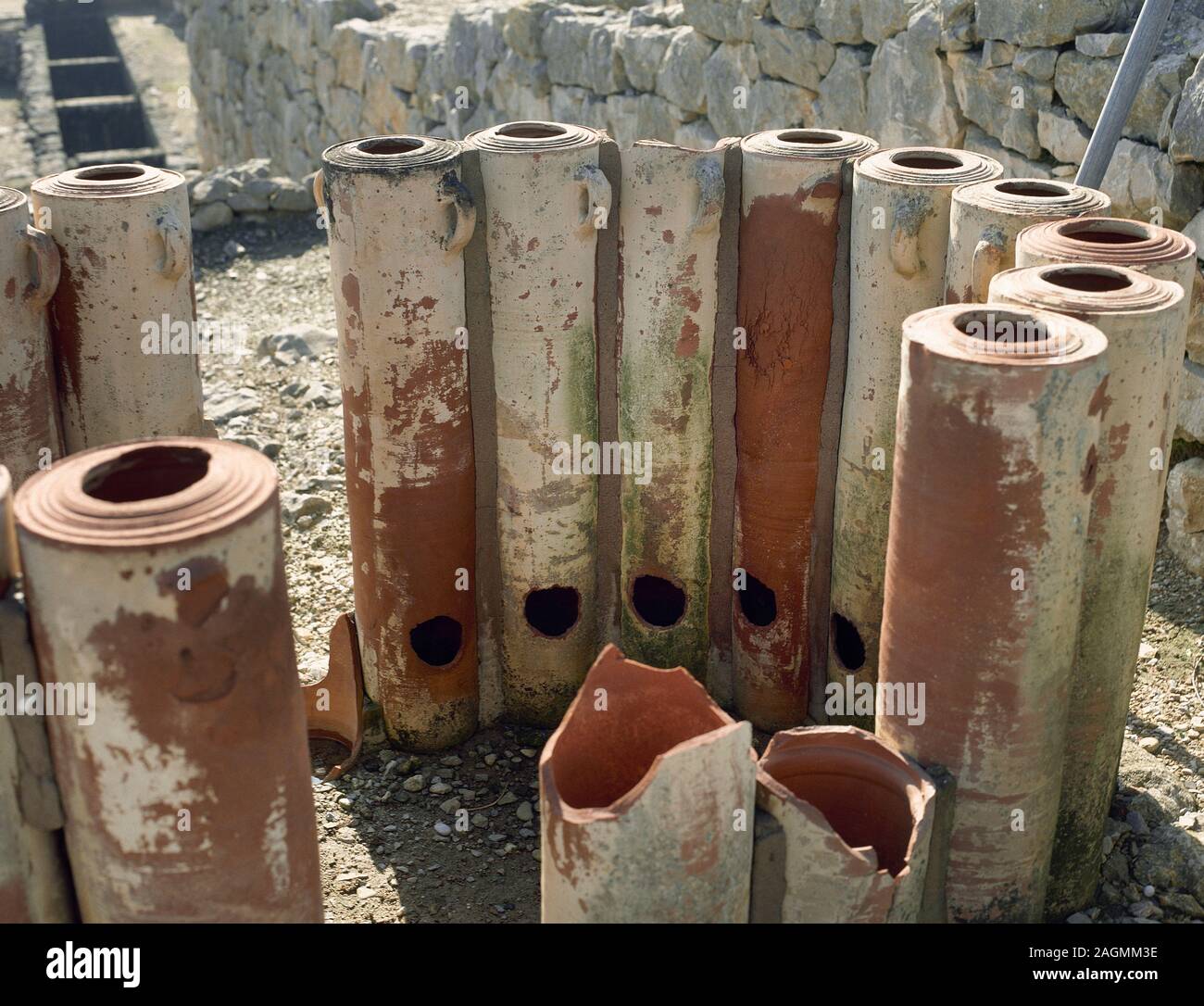 Ancient water filtration pipes hi-res stock photography and images - Alamy