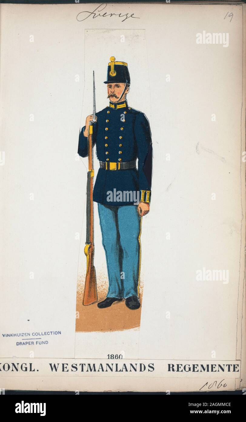 Norway and Sweden soldier, 1860.; Norway and Sweden soldier, 1860 Stock ...