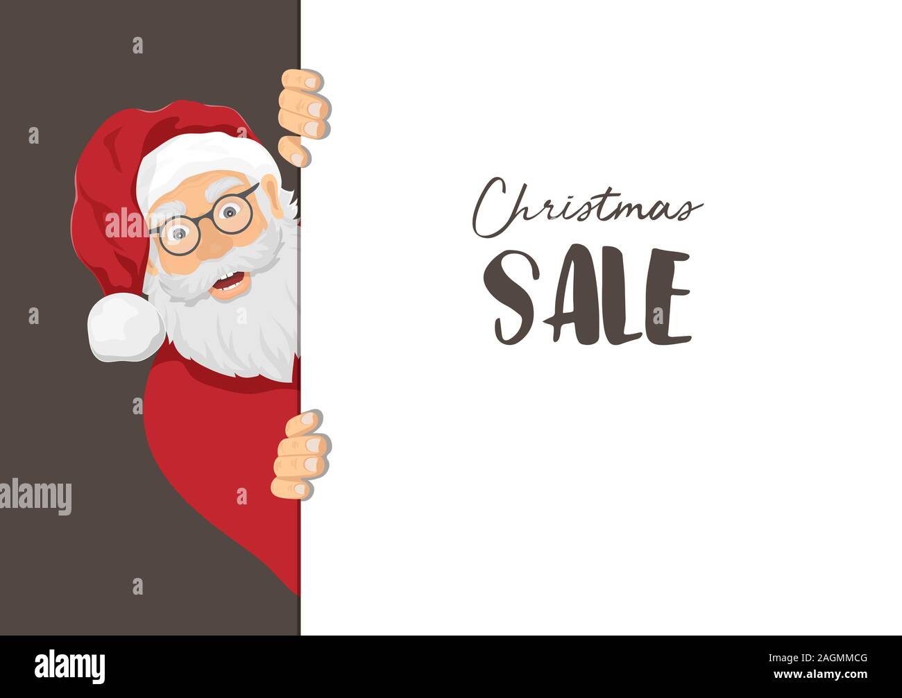 Christmas Santa Claus Poster Stock Vector Image & Art - Alamy