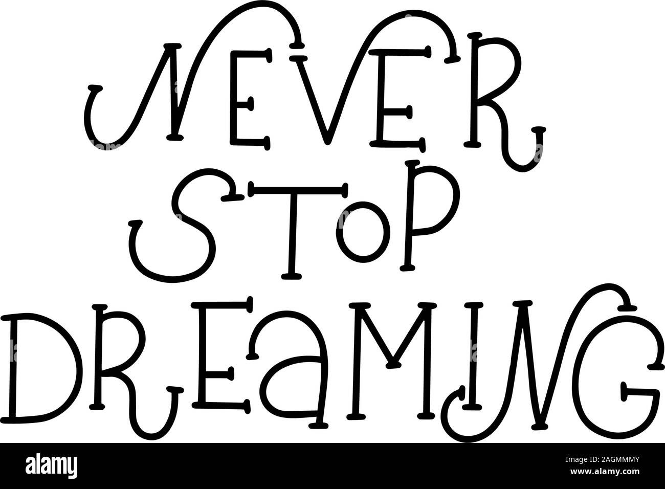 Vector calligraphy illustration isolated on white background Stock ...