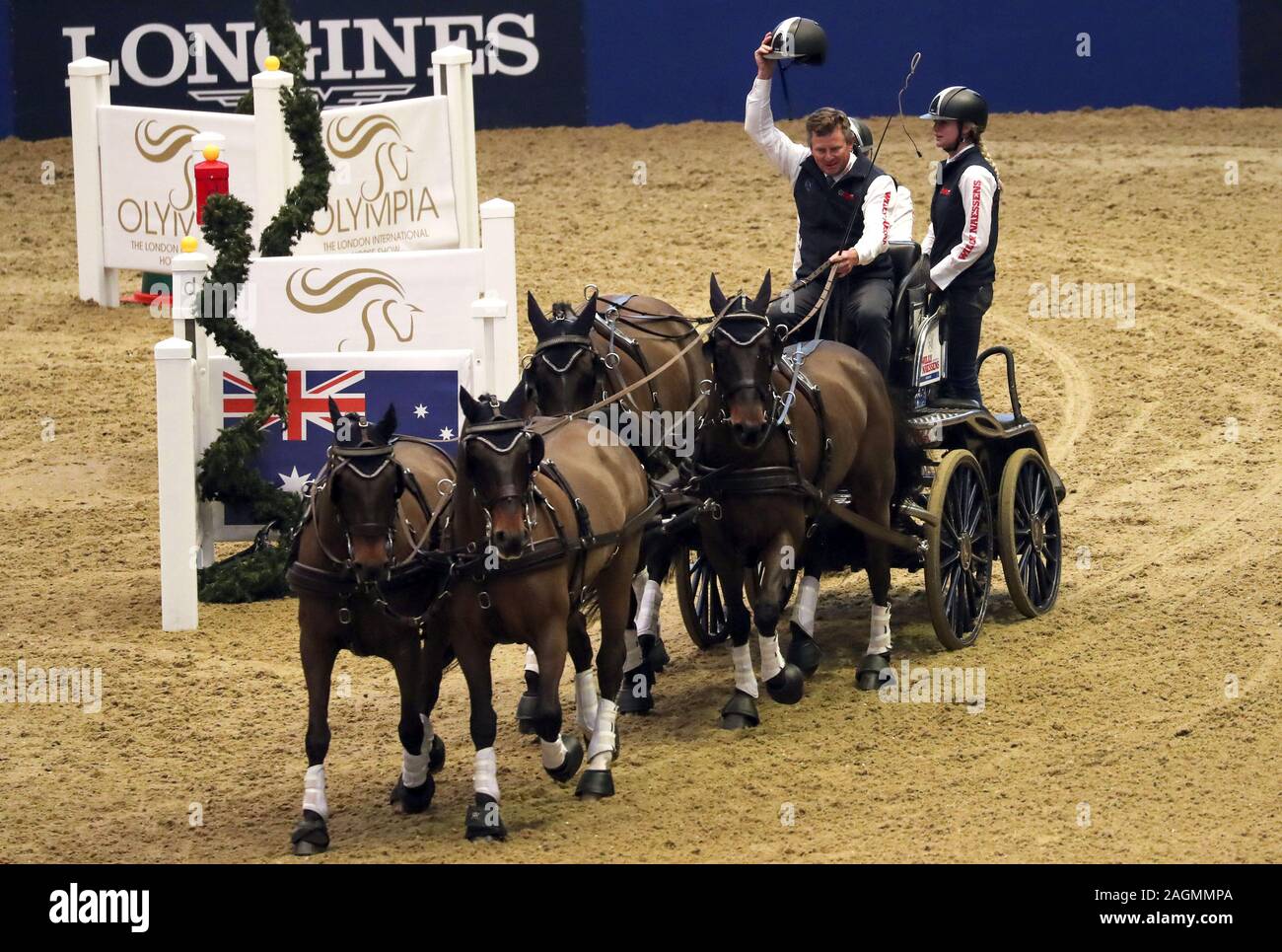 Boyd Exell celebrates after winning the FEI Driving World Cup leg ...