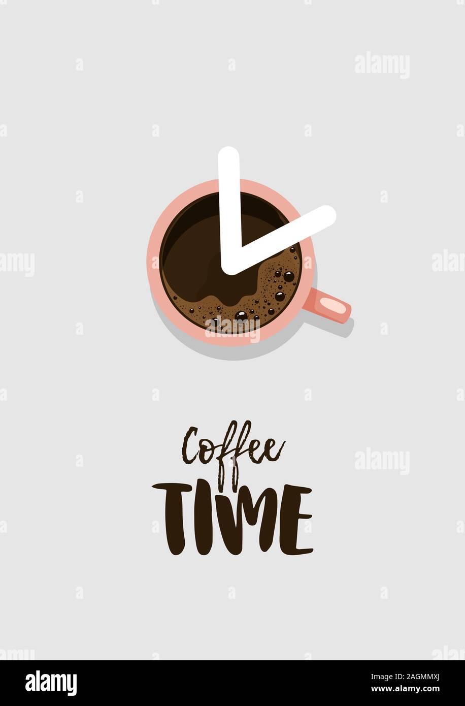 Coffee advertisement poster Stock Vector Images - Alamy