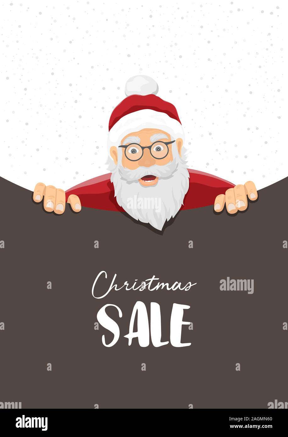 Christmas Santa Claus Poster Stock Vector Image & Art - Alamy
