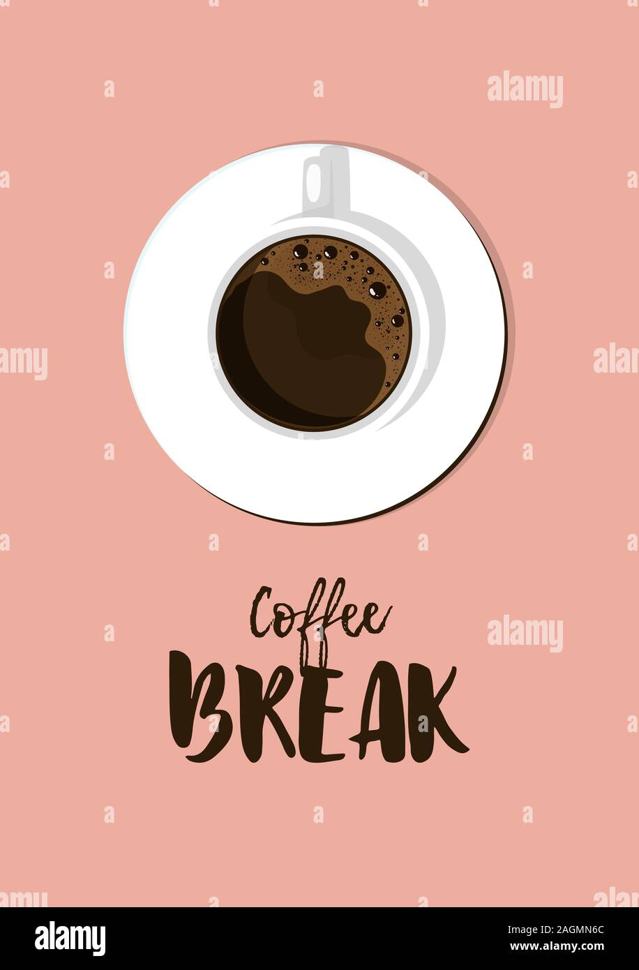 Coffee advertisement poster Stock Vector Images - Alamy