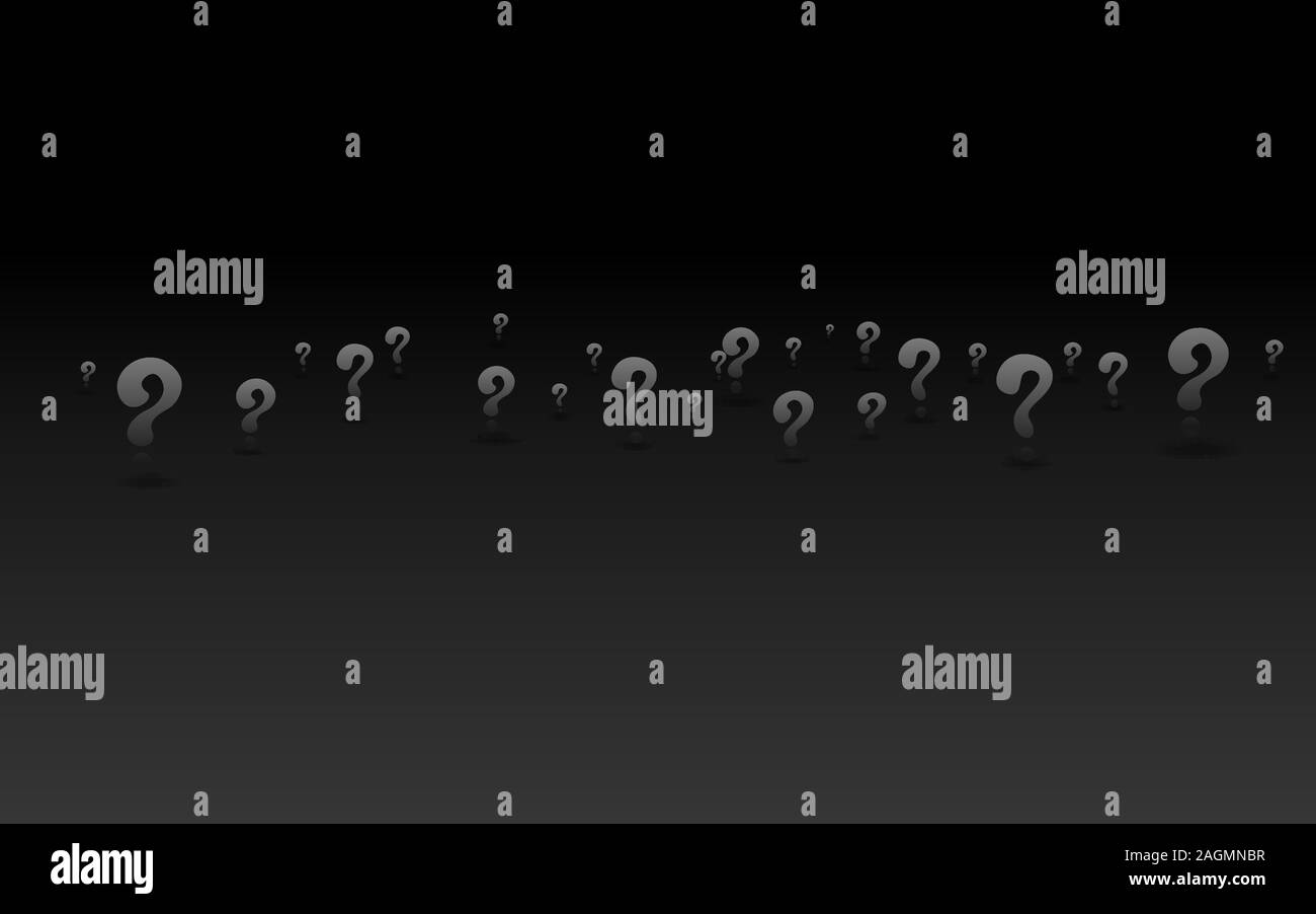 Question signs When word, FAQ help. problem solve realistic vector ...
