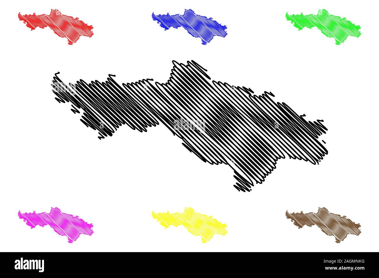 Pozega-Slavonia County (Counties of Croatia, Republic of Croatia) map ...