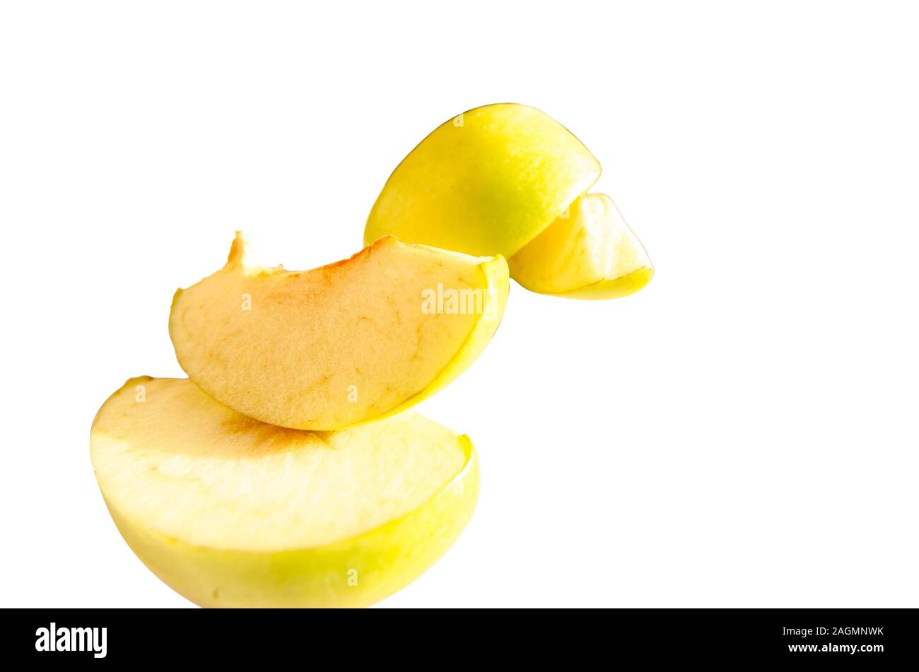 Apple with rotten core Cut Out Stock Images & Pictures - Alamy