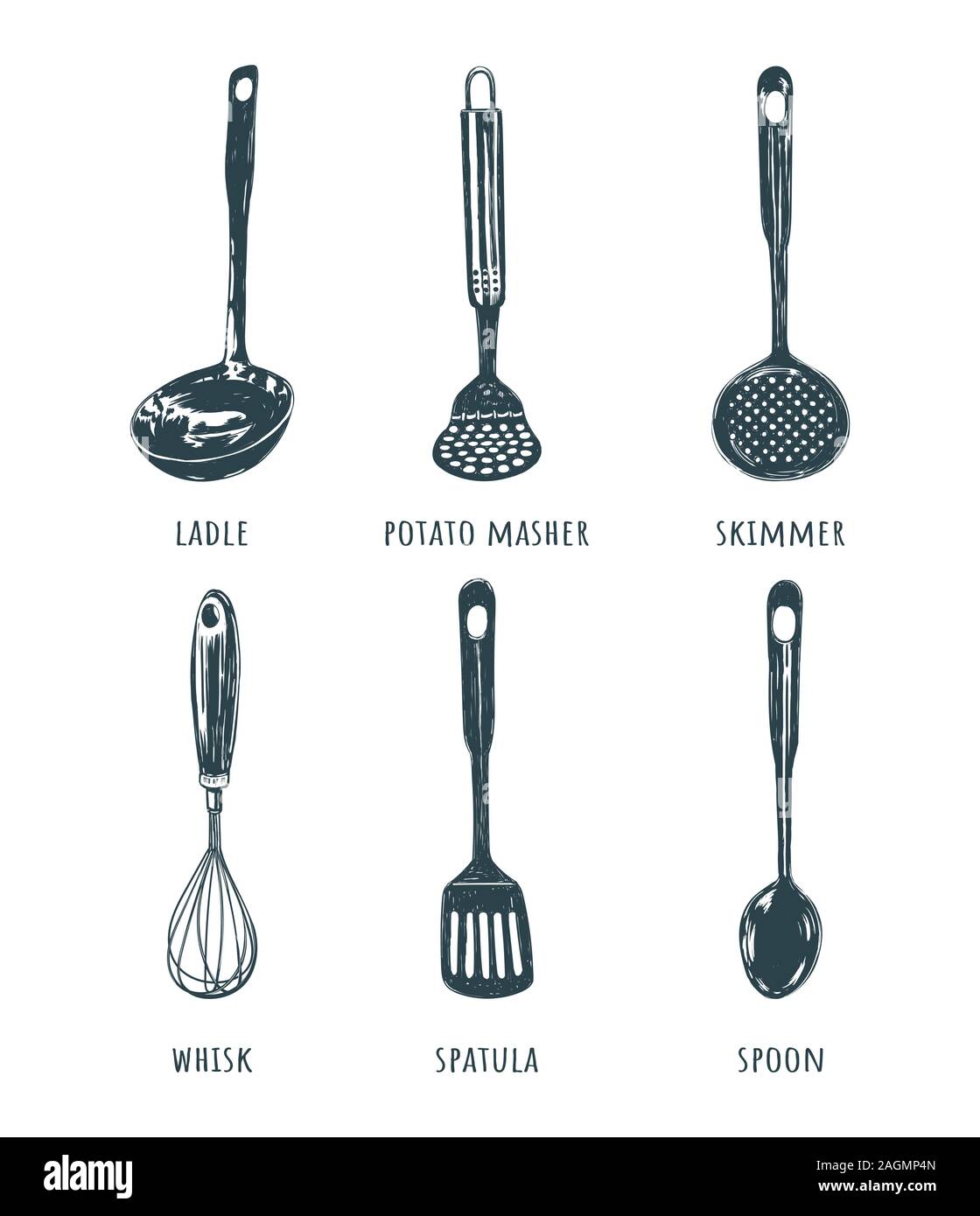 Kitchen Utensils Drawing With Names