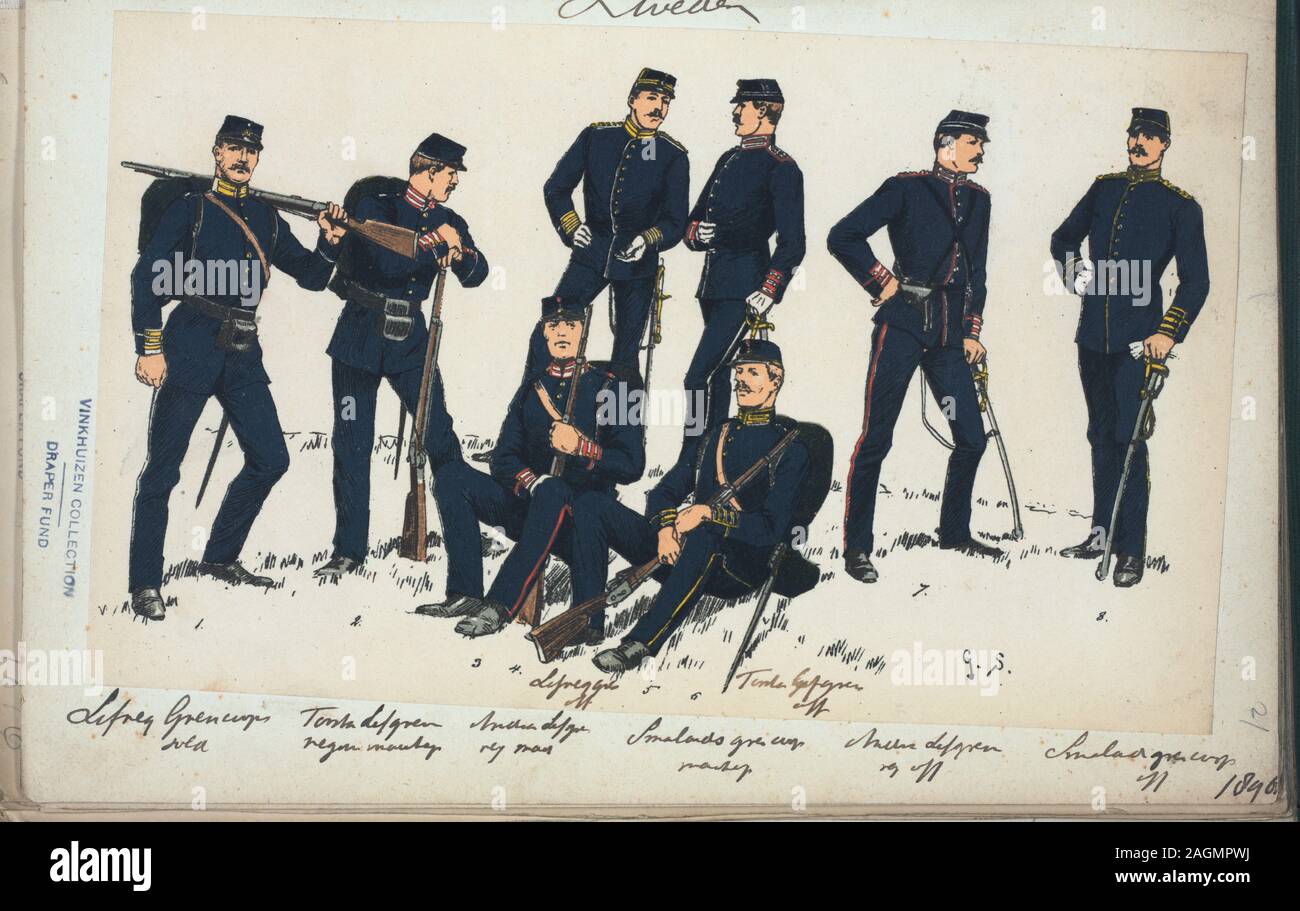 Norway and Sweden soldier, 1896 [part 1].; Norway and Sweden soldier ...