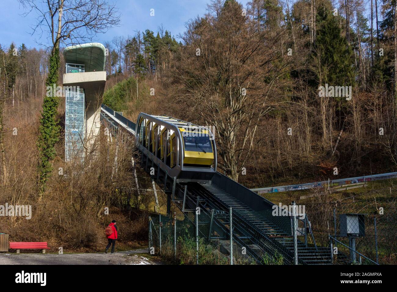 Hungerburgbahn Innsbruck, Architecture by Zaha Hadid Stock Photo - Alamy
