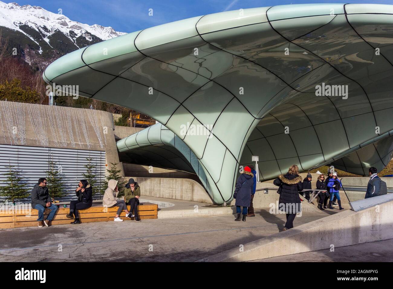 Hungerburgbahn Innsbruck, Architecture by Zaha Hadid Stock Photo - Alamy