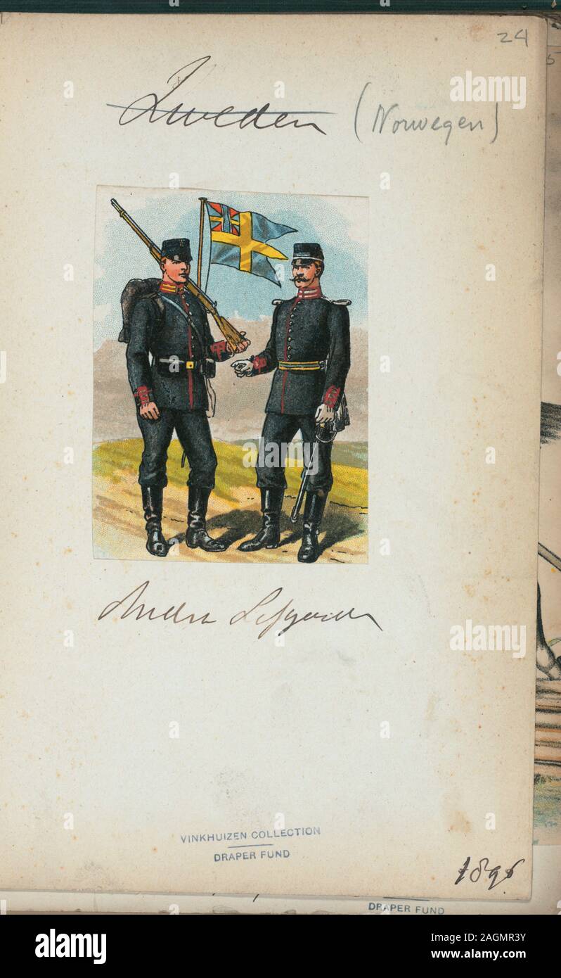 Norway and Sweden soldier, 1896 [part 2].; Norway and Sweden soldier ...