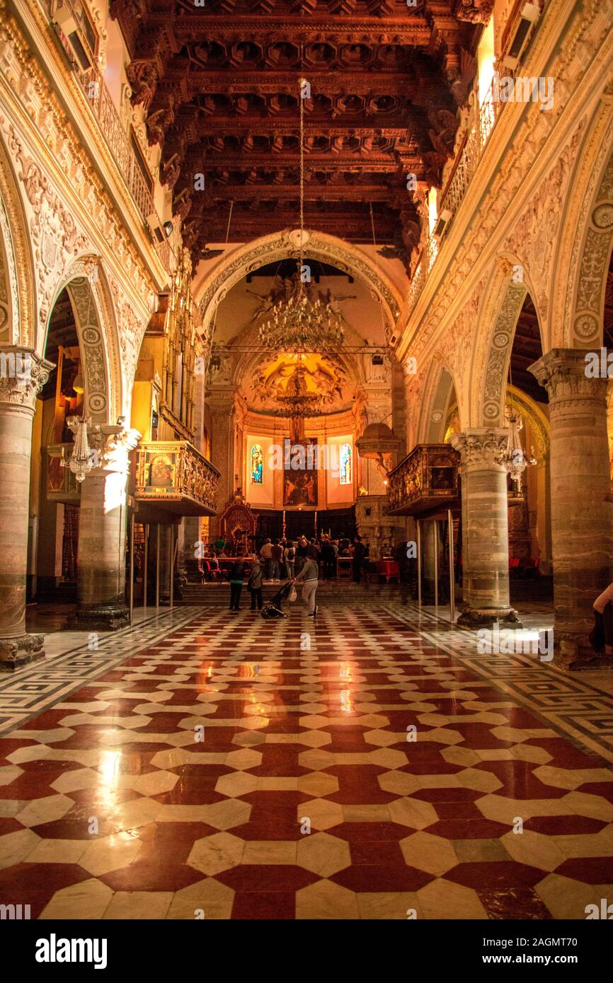 A very old church in the beautiful town of Enna, Sicily Stock Photo - Alamy