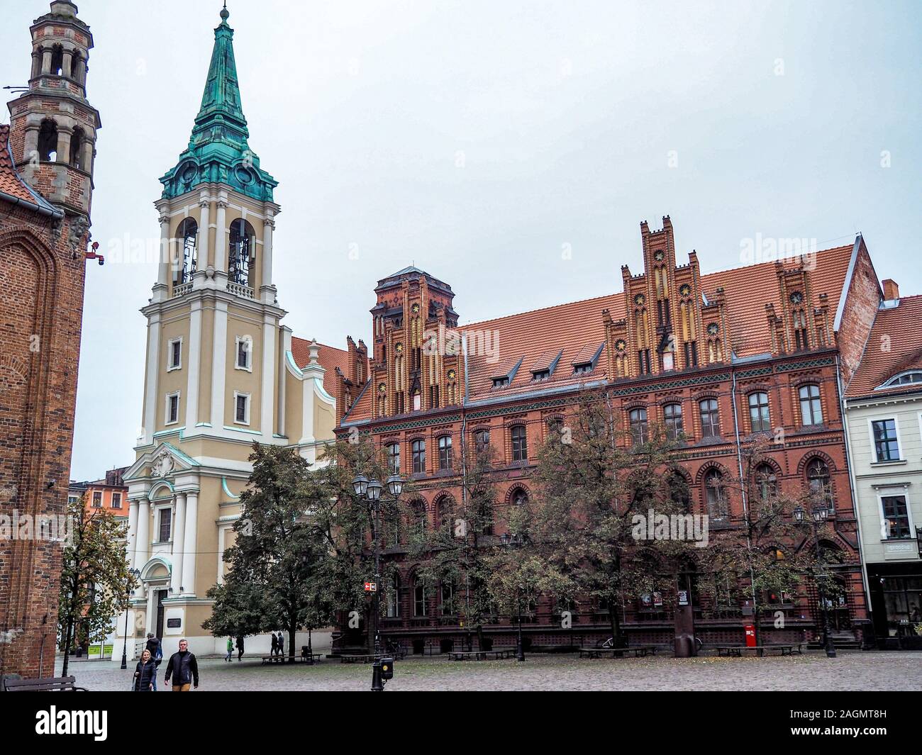 Architecture of Town Hall and surrounding buildings in the Unesco ...