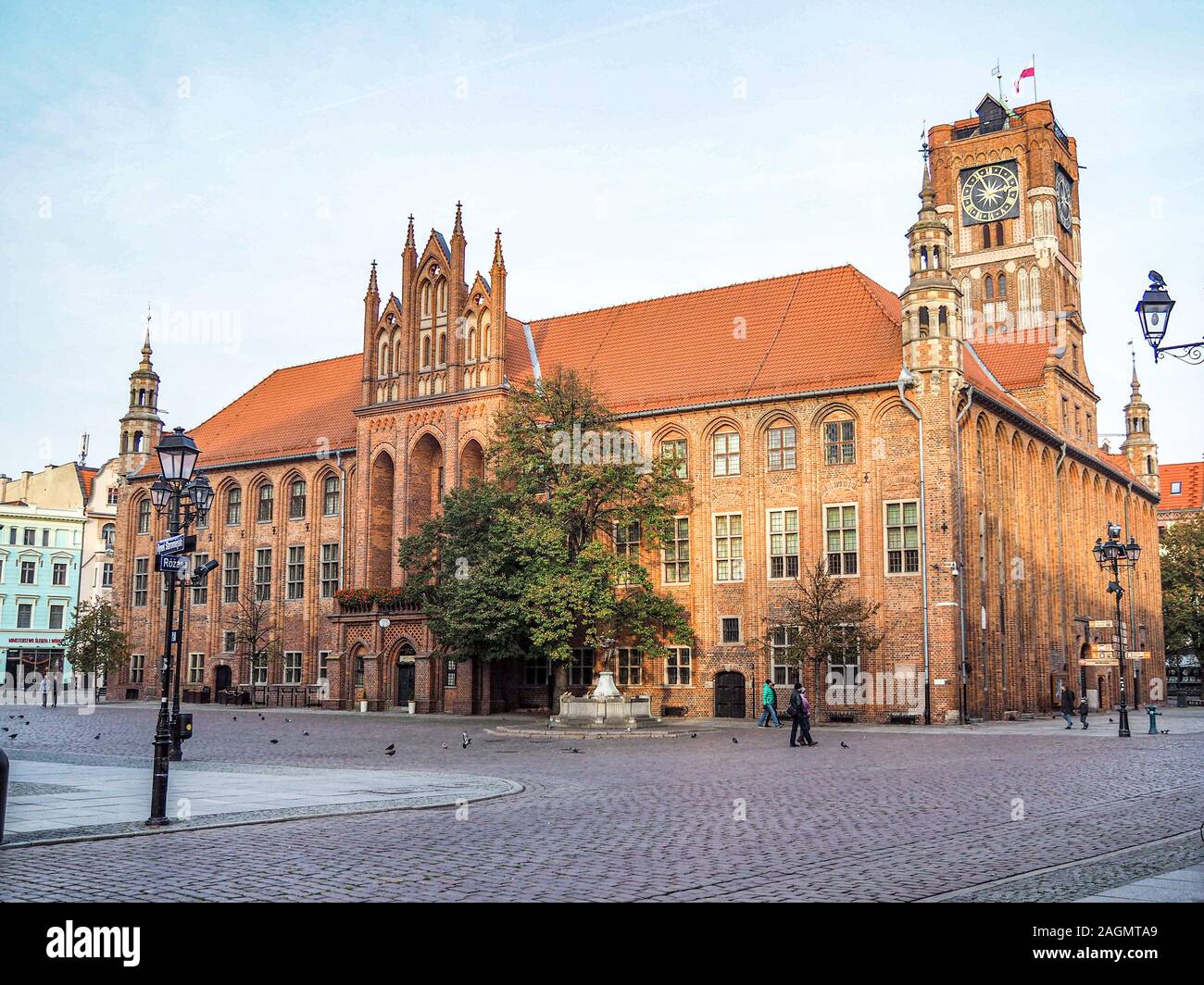 Architecture of Town Hall and surrounding buildings in the Unesco ...
