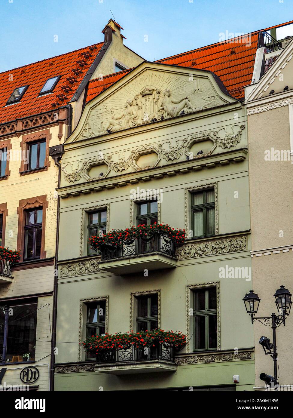 Architecture of Town Hall and surrounding buildings in the Unesco ...