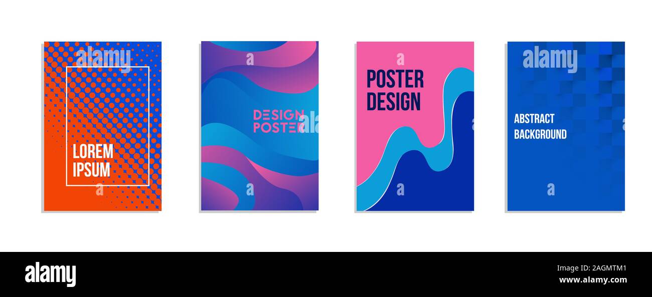 Set covers flat geometric Cut Out Stock Images & Pictures - Alamy