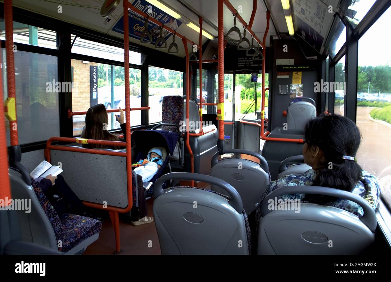 Canterbury England.A 'park & ride' bus in operation in 2007 Stock Photo ...