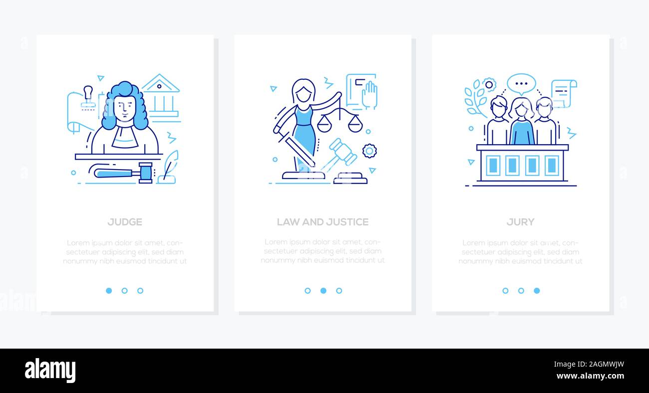 Crime justice set linear Stock Vector Images - Alamy