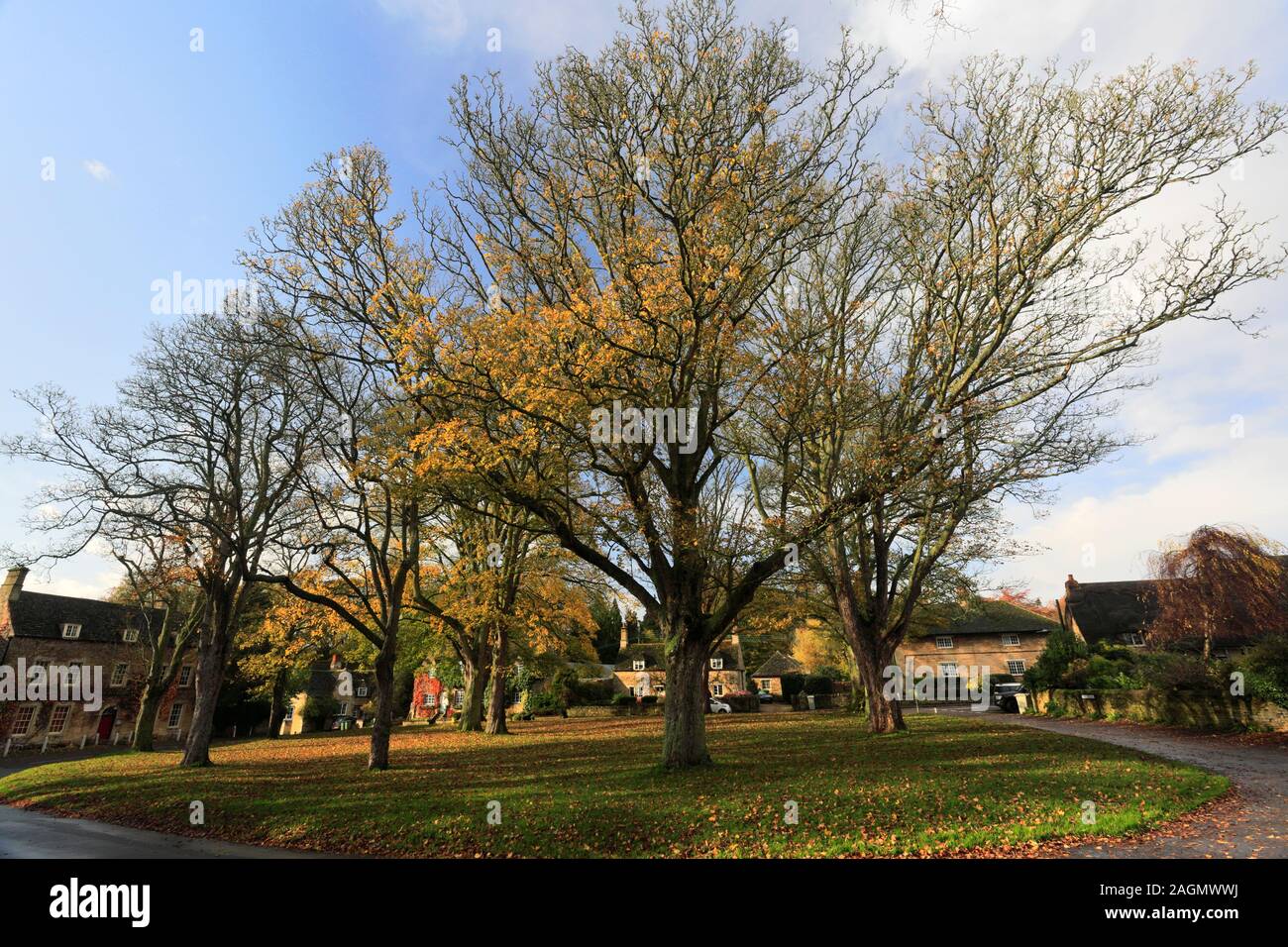 The village green at Exton village, Rutland County, England, UK Stock ...