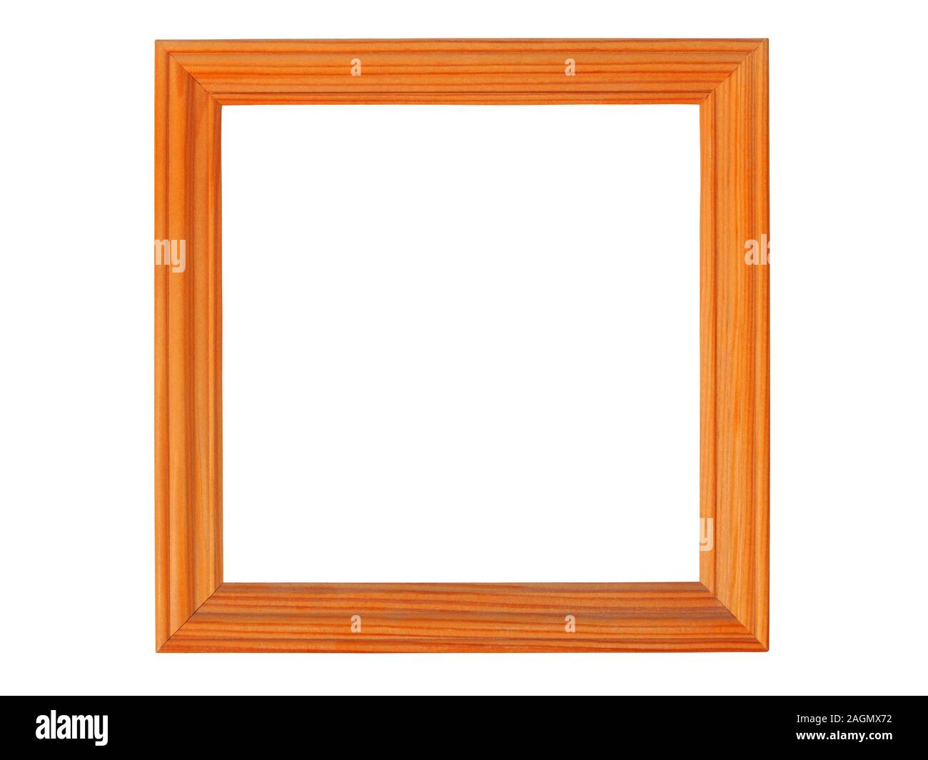 Rectangle wooden picture frame isolated on white background Stock Photo ...