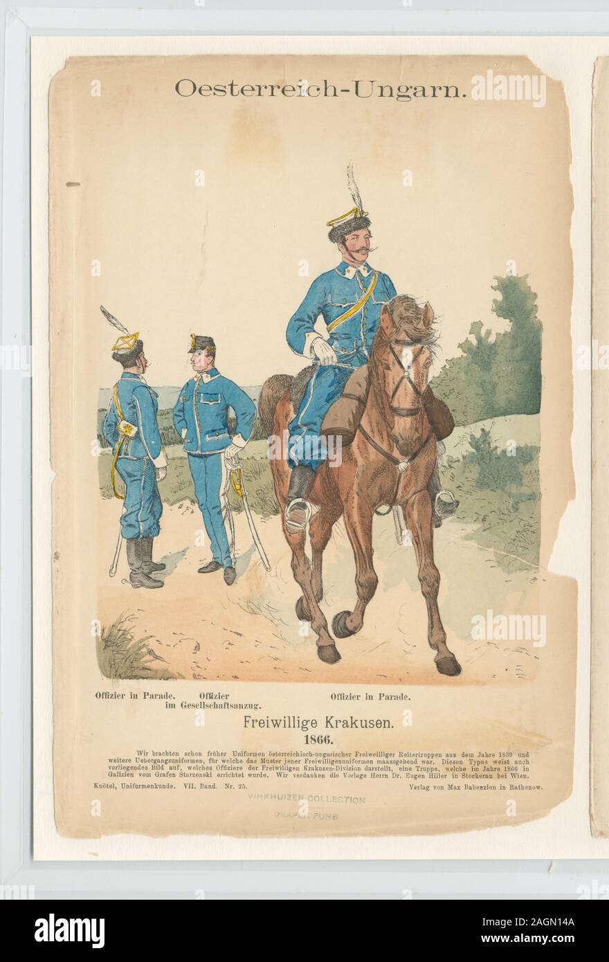 Ownership : The Draper Fund 12.16 Krakow Volunteer Cavalry 1866 (Knötel ...
