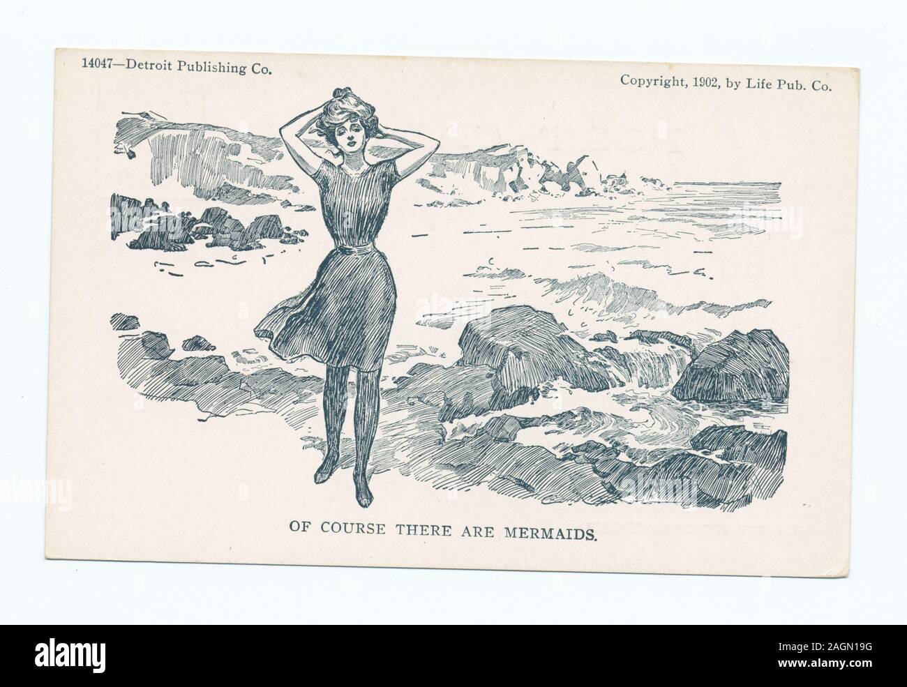 Postcard series number: 14047 1905+. Includes the 'Life' cartoon series ...