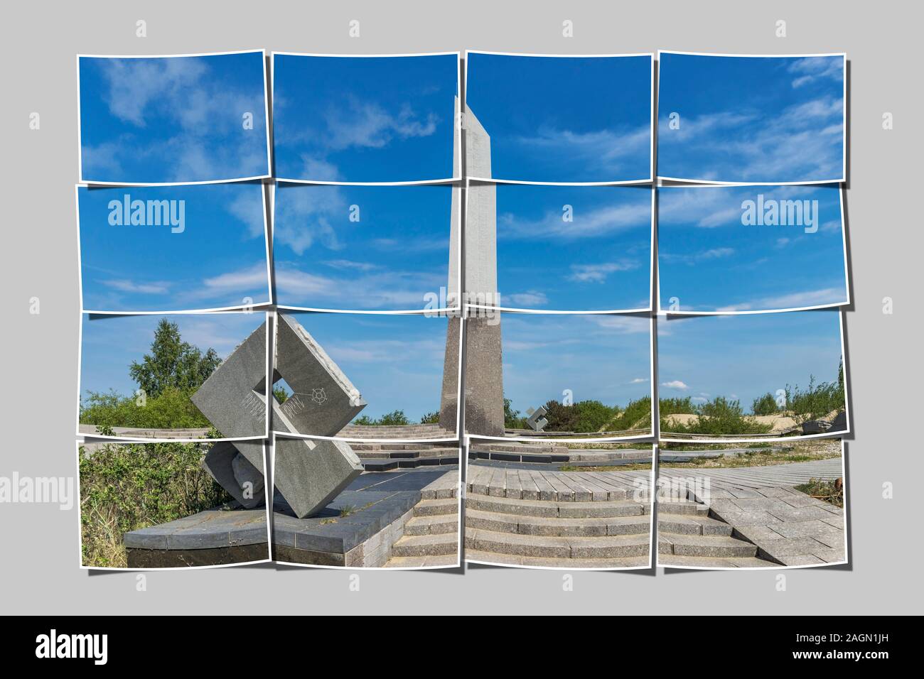The sundial calendar was built in 1995. It is located on the Parnidis ...