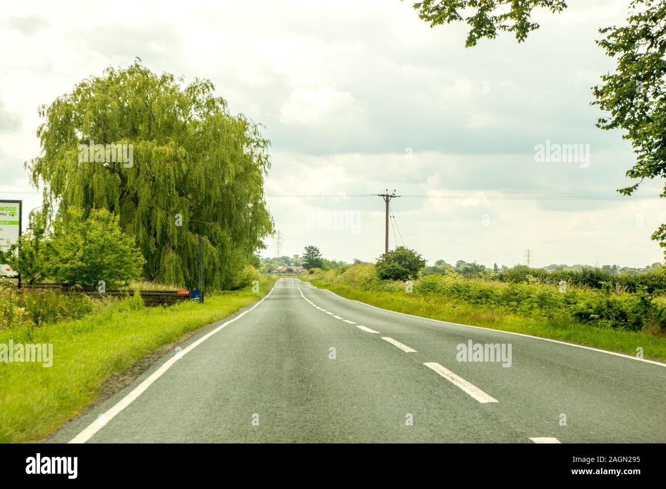 A typical countryside road in the United Kingdom Stock Photo - Alamy