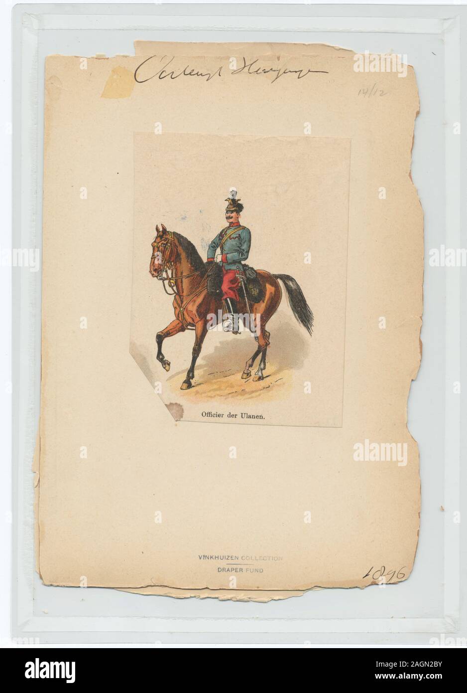Ownership : Draper Fund Uhlan officer, c. 1890 (Simkin); Officier der ...
