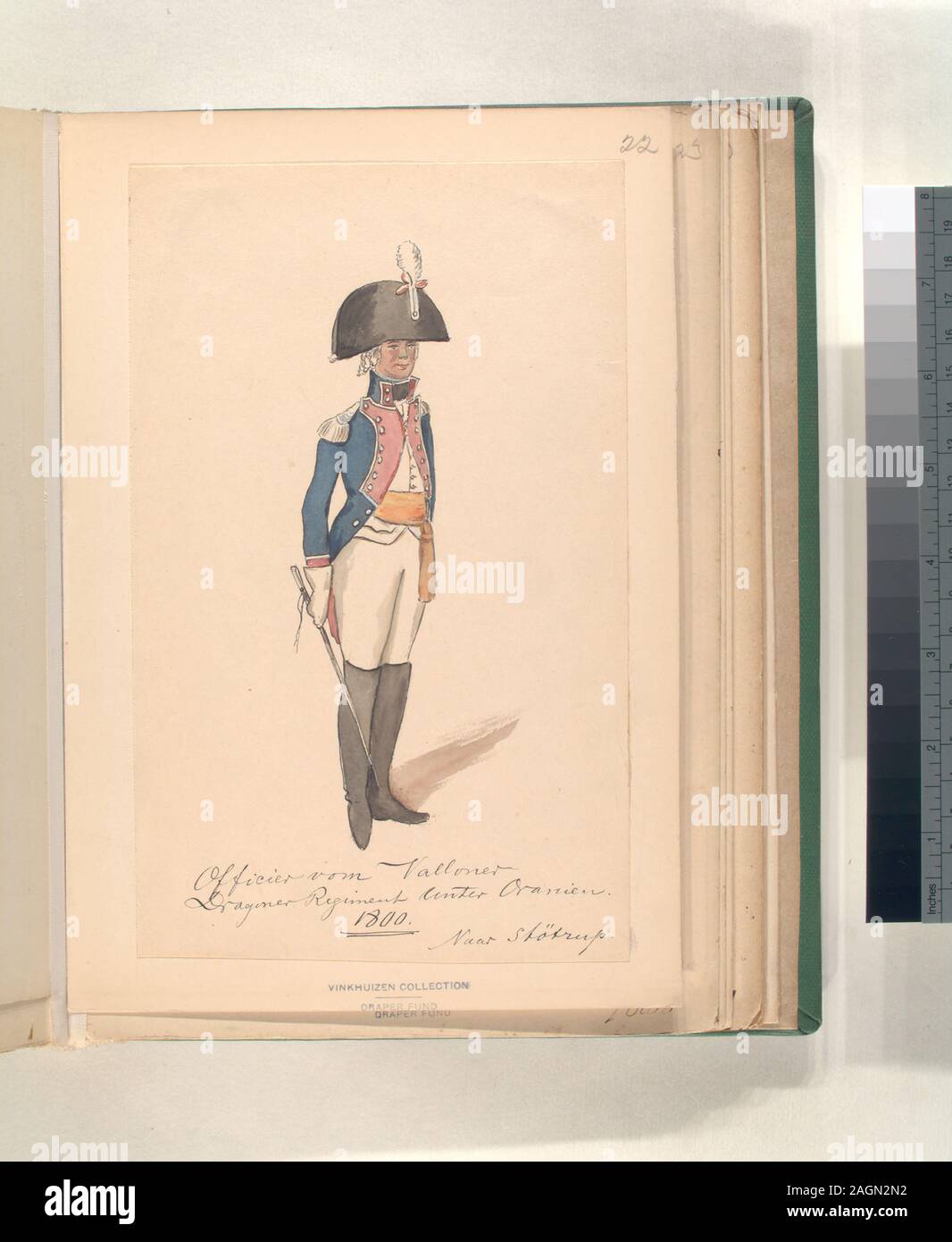 Draper Fund; Officier vom Valloner Dragoner Regiment Center Oranien ...