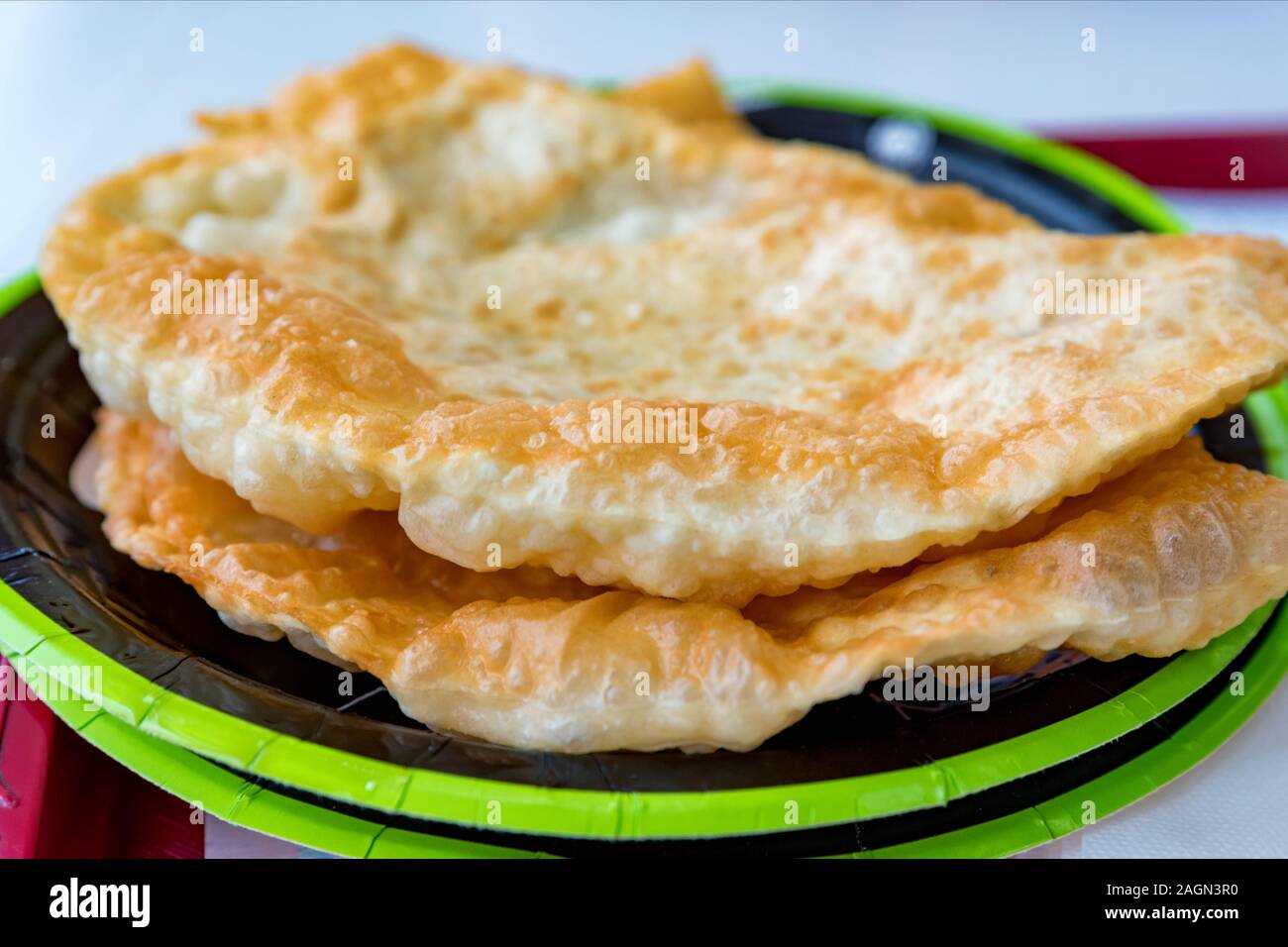 Close up Chebureki traditional dish of many turkic and mongolian people ...
