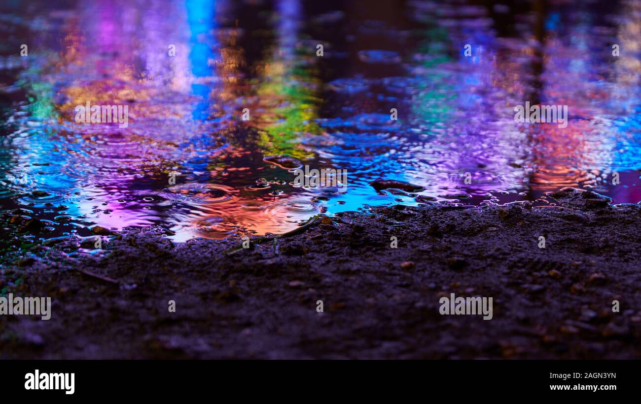 Puddle abstract hi-res stock photography and images - Alamy