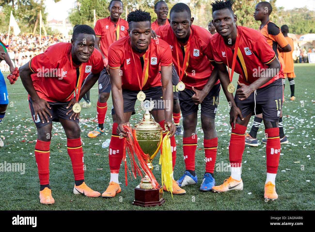 Kampala, Uganda. 19 Dec 2019. Shafique Kagimu (8, Uganda),Stephen ...