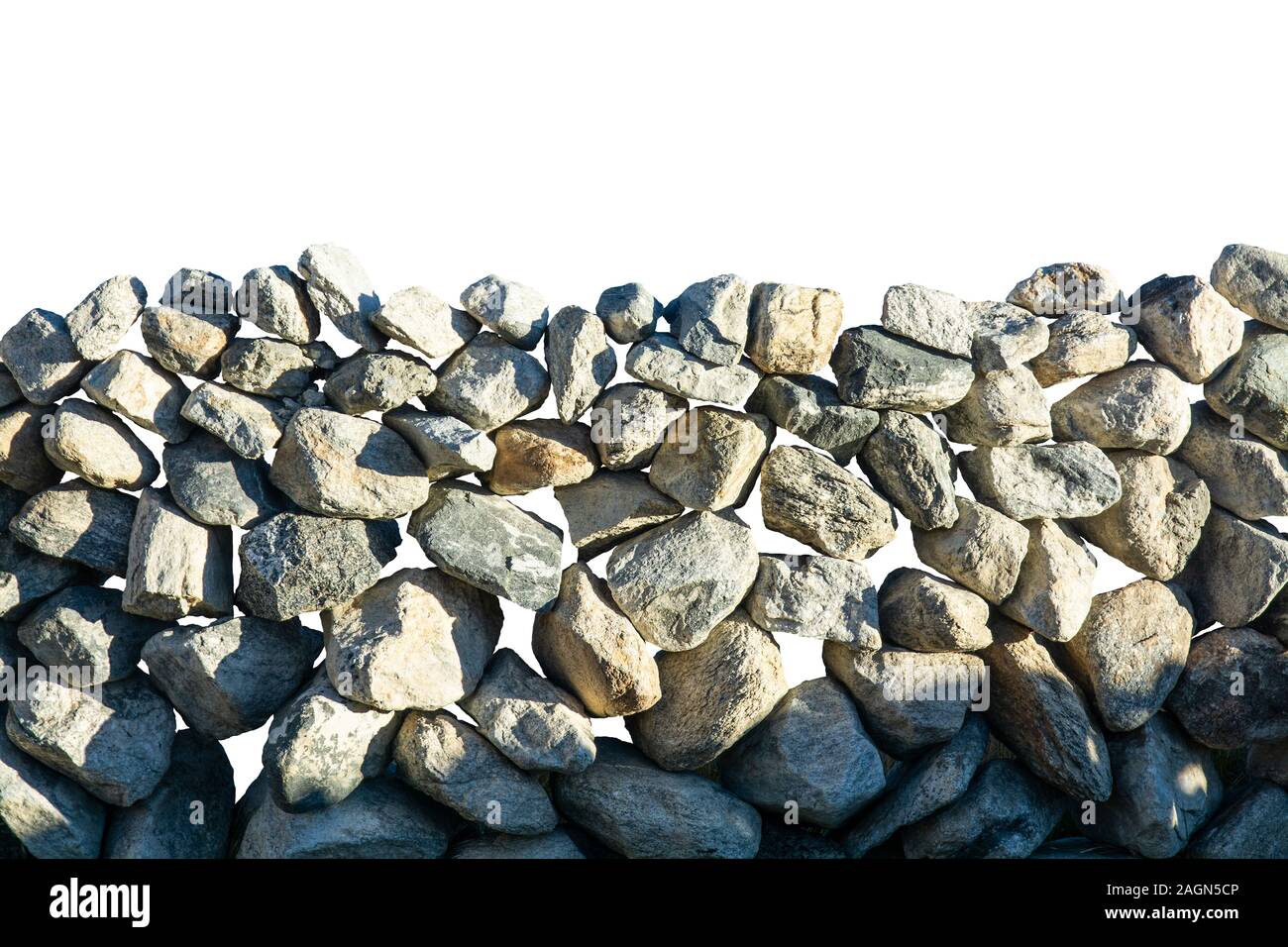 rock isolated on White background Stock Photo - Alamy