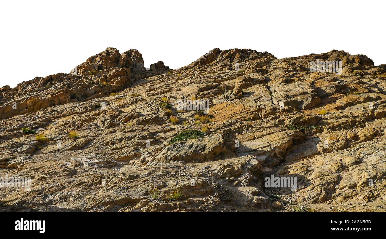 rock isolated on White background Stock Photo - Alamy