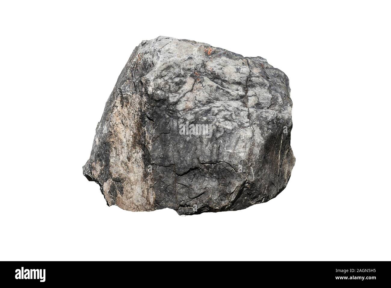 rock isolated on White background Stock Photo - Alamy