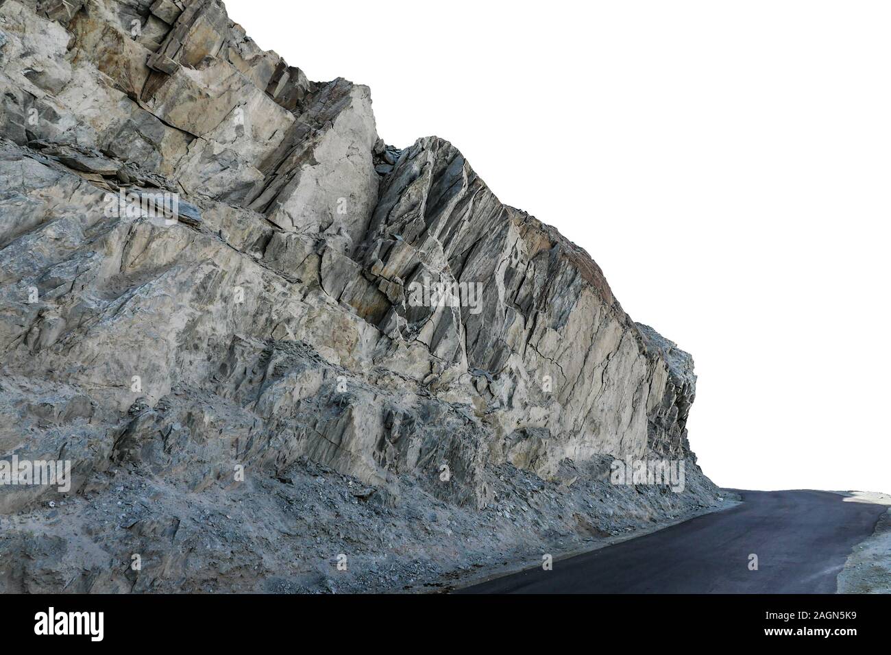 rock isolated on White background Stock Photo - Alamy