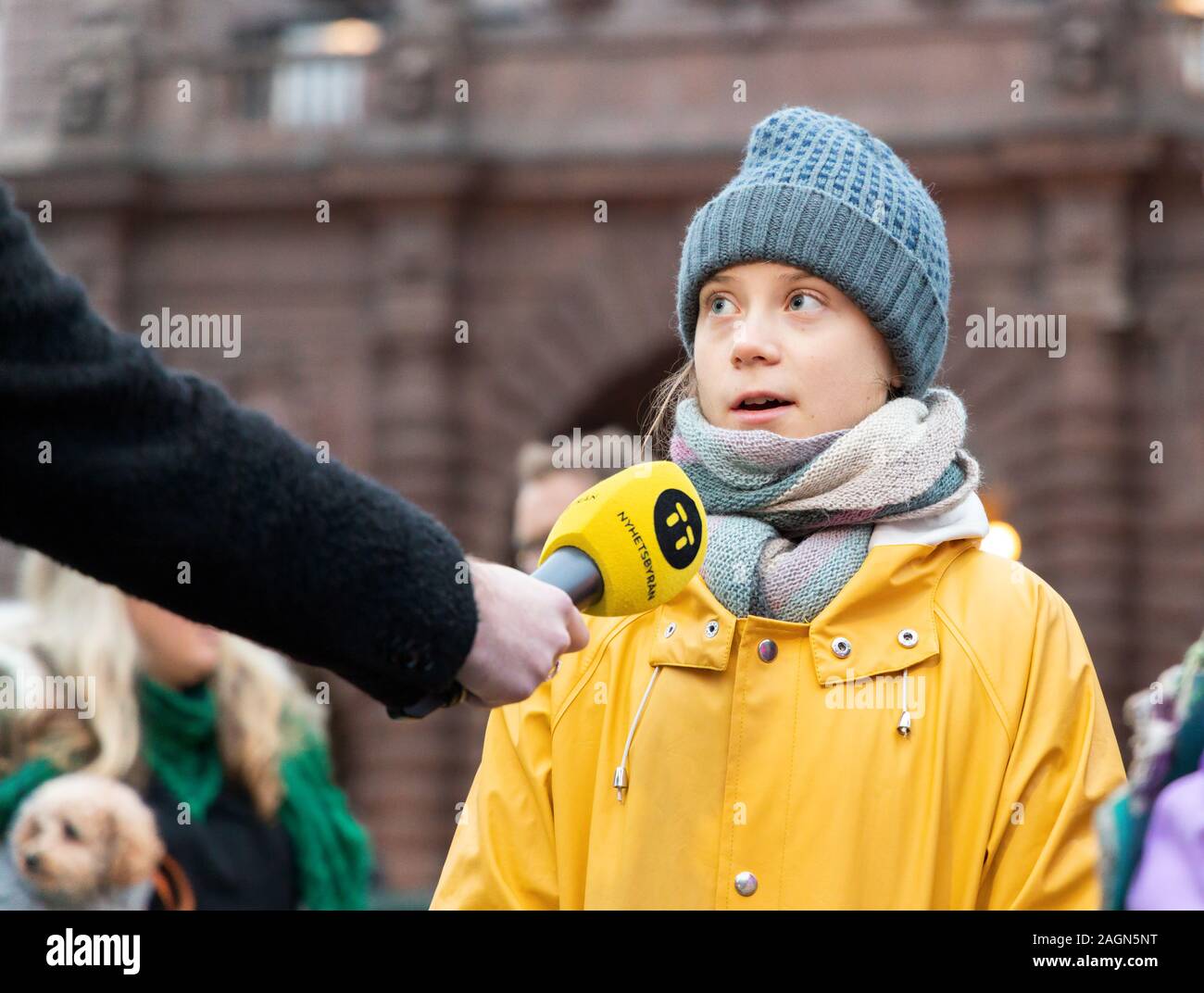 Stockholm, Sweden. 20 December, 2019. 16-year-old Swedish climate ...