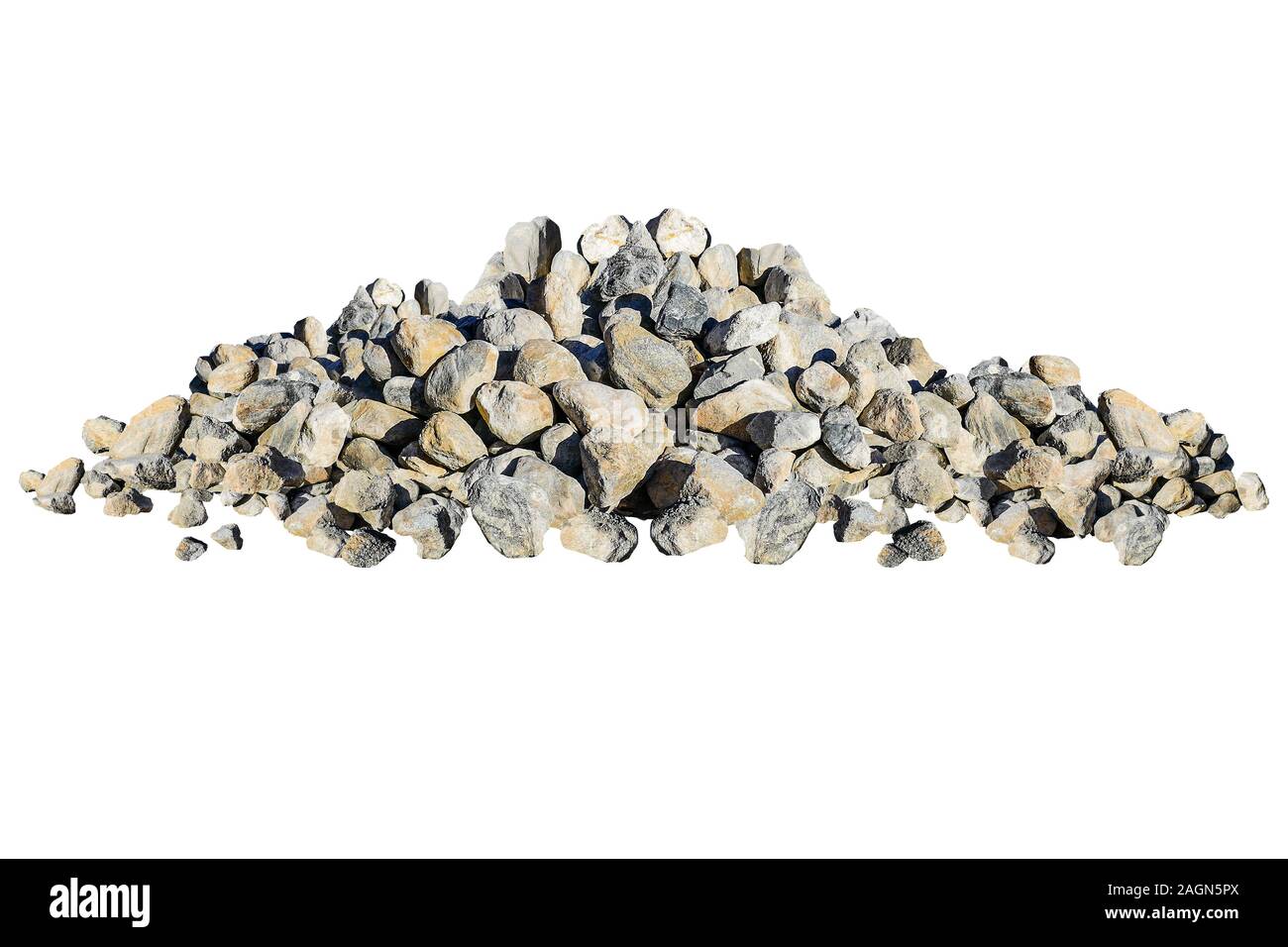 rock isolated on White background Stock Photo - Alamy