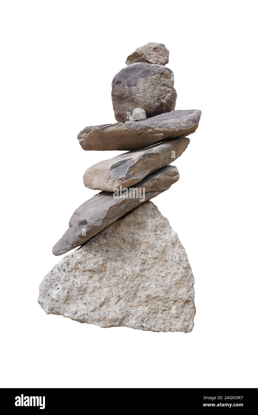 rock isolated on White background Stock Photo - Alamy