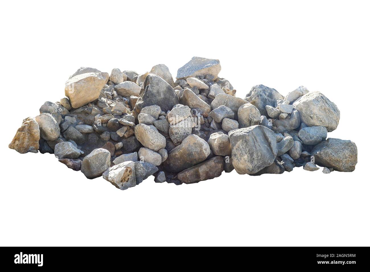 rock isolated on White background Stock Photo - Alamy