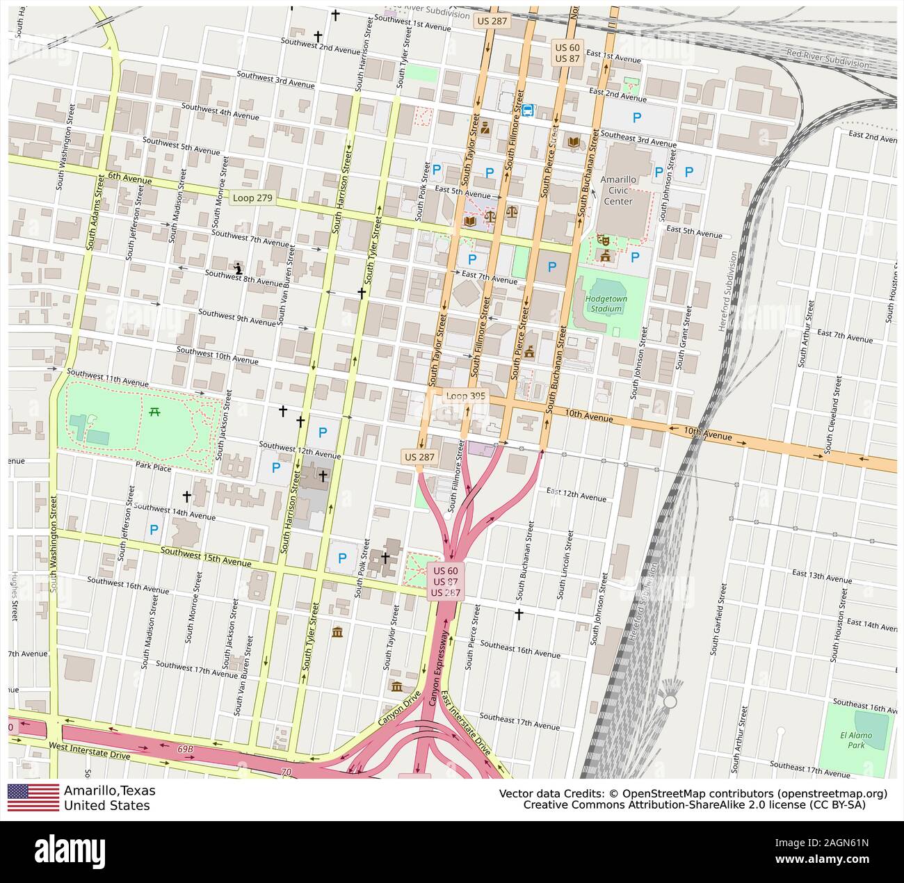 Mcallen texas map Cut Out Stock Images & Pictures - Alamy
