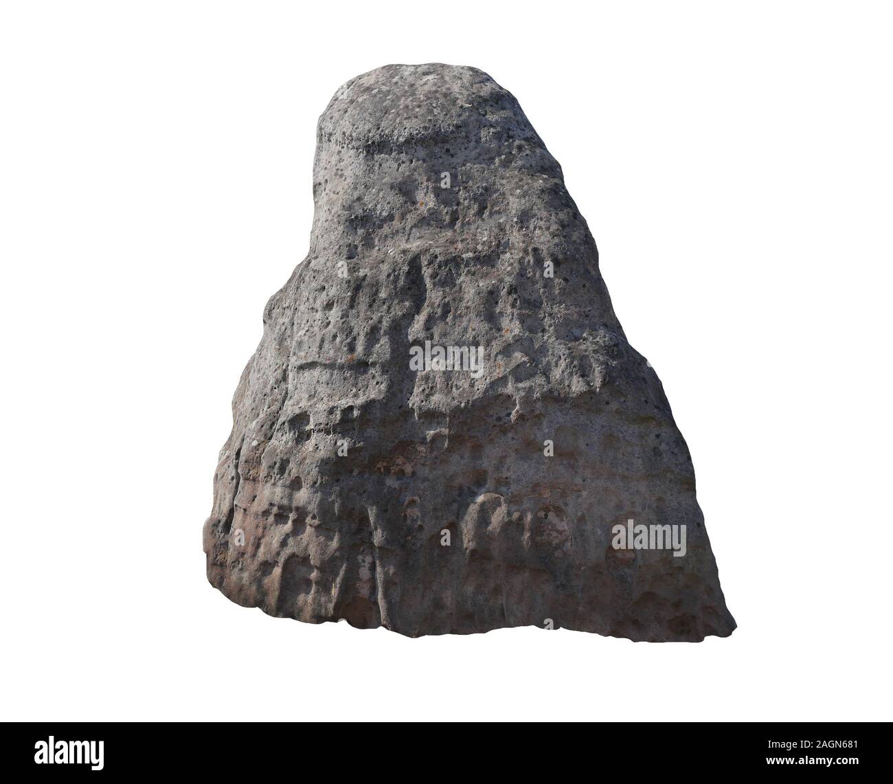 rock isolated on White background Stock Photo - Alamy