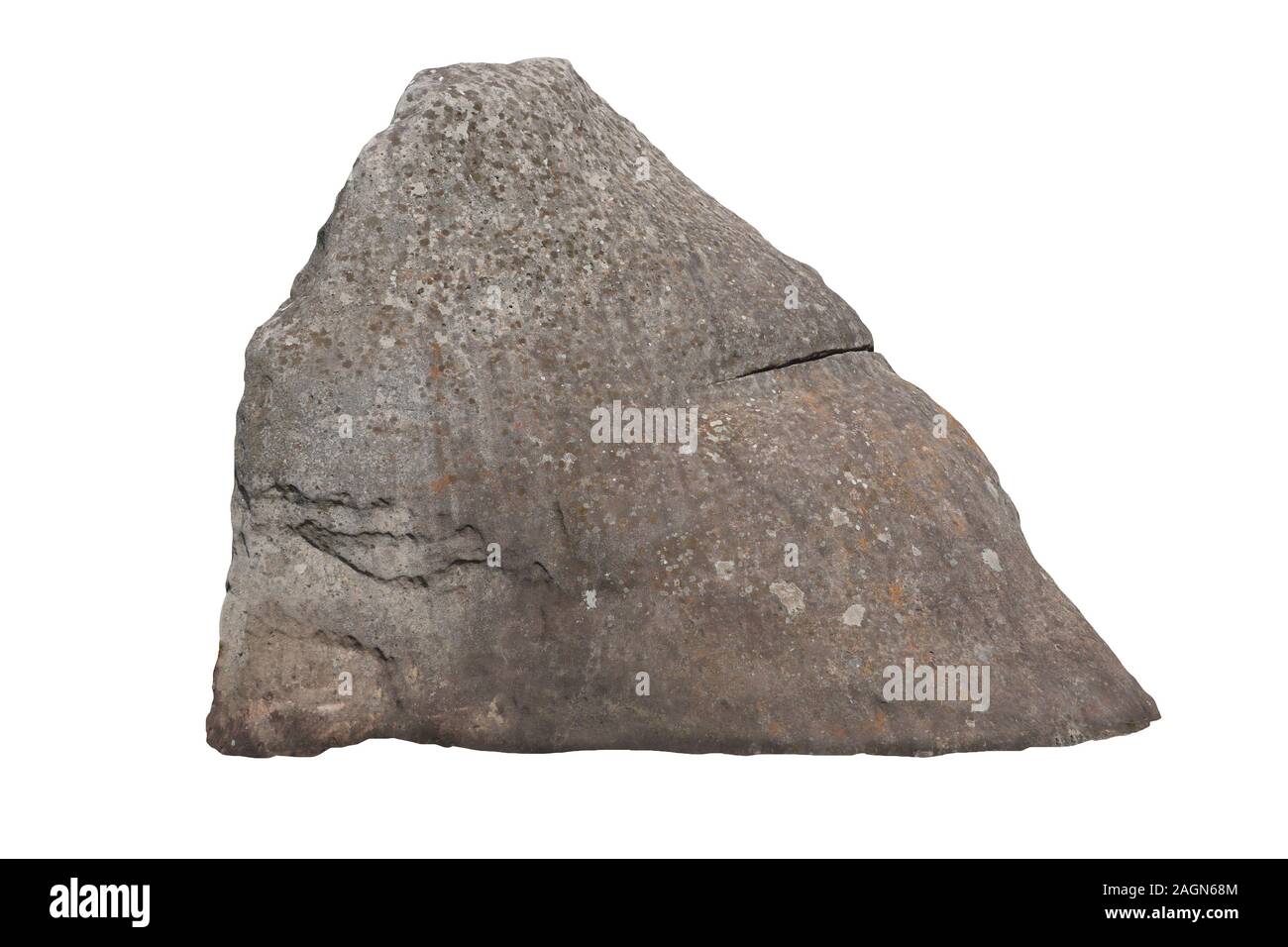 rock isolated on White background Stock Photo - Alamy
