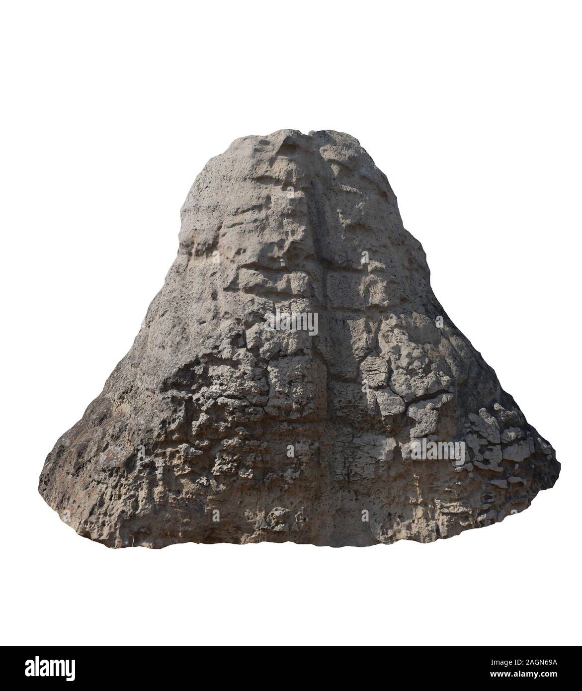 rock isolated on White background Stock Photo - Alamy