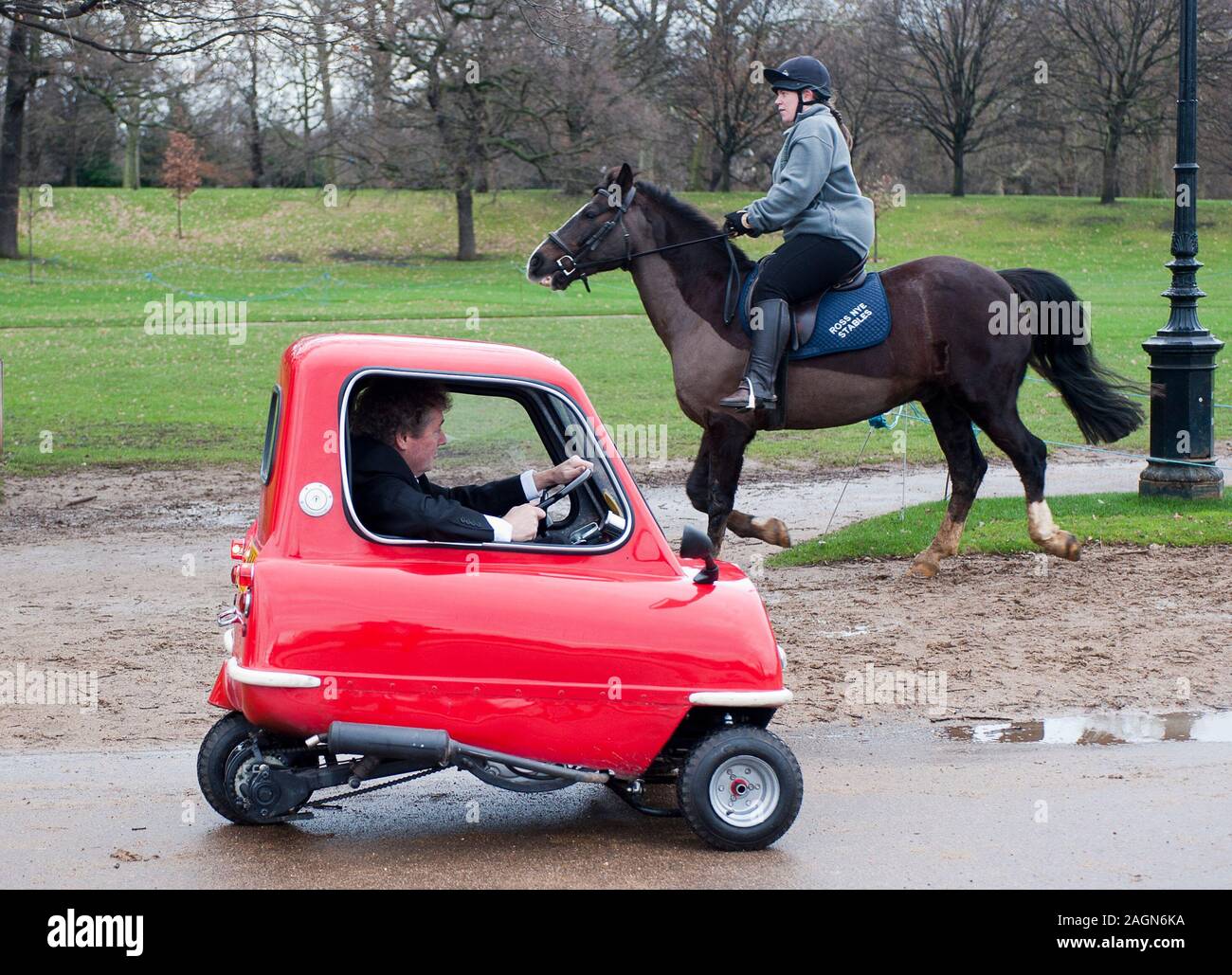 A Peel P50 the smallest car in the world is road tested around the ...