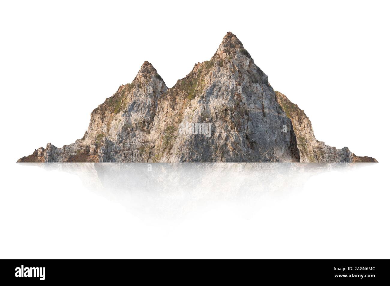 mountain isolated on White background Stock Photo - Alamy