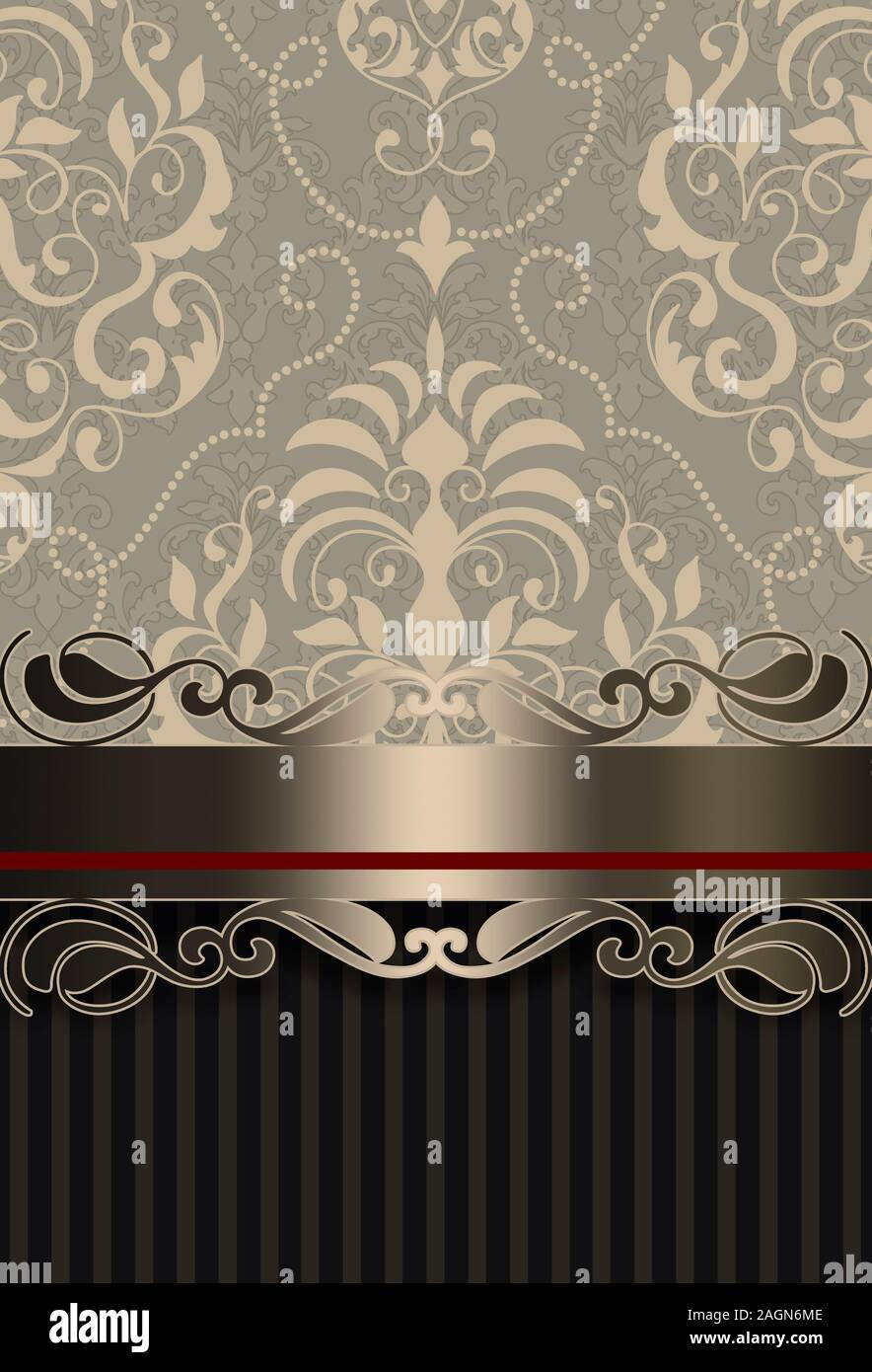 Vintage background with decorative patterns Stock Photo - Alamy