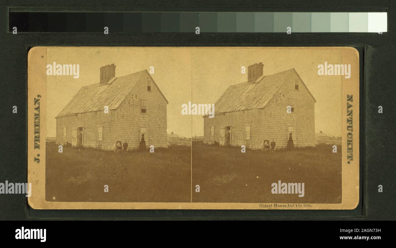 Oldest house built in 1686 by J. Freeman.; Oldest house built in 1686 ...